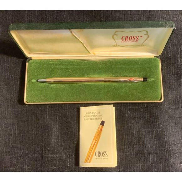 Cross | Office | Vintage Cross Kt Pen With Corp Dow Decal Original Box ...